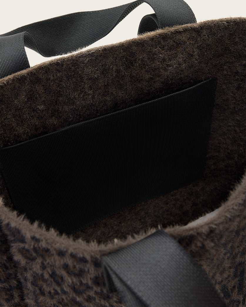 Izzy Leopard Large Tote Bag LEOPARD BROWN | ALLSAINTS US